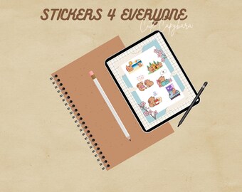 Printable Capybara Digital Stickers | Printable Sticker Sheet | Planner ...