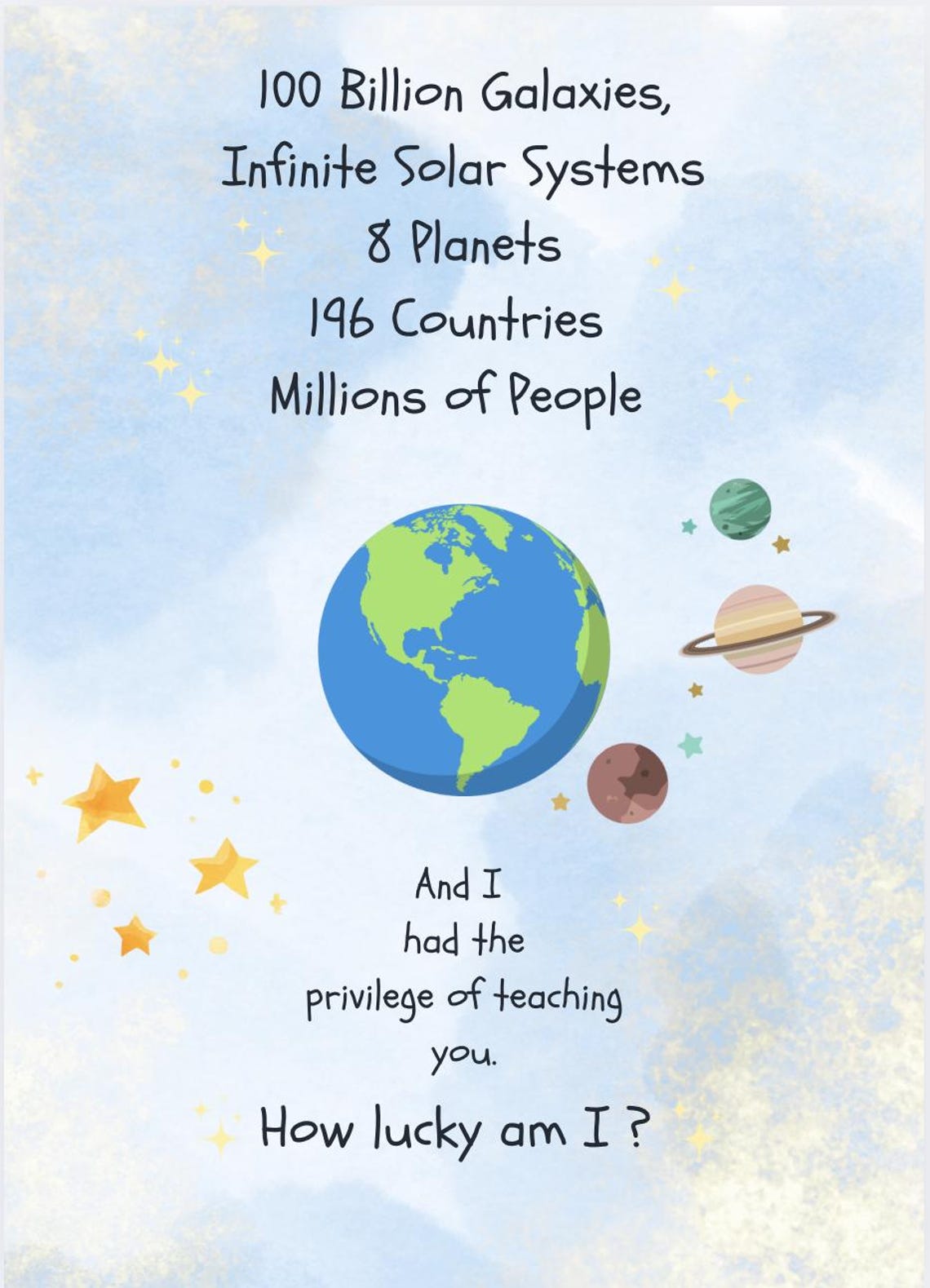 Thank You Students From Teacher, End of Term Gift for Class. - Etsy