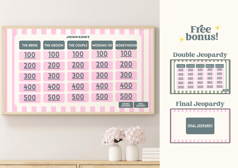 Camp Bachelorette Jeopardy Game Template Last Trail Before Veil ...