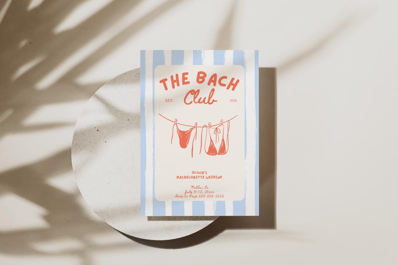 Bach Club Itinerary Beach Bachelorette Weekend Itinerary Swim Italian ...
