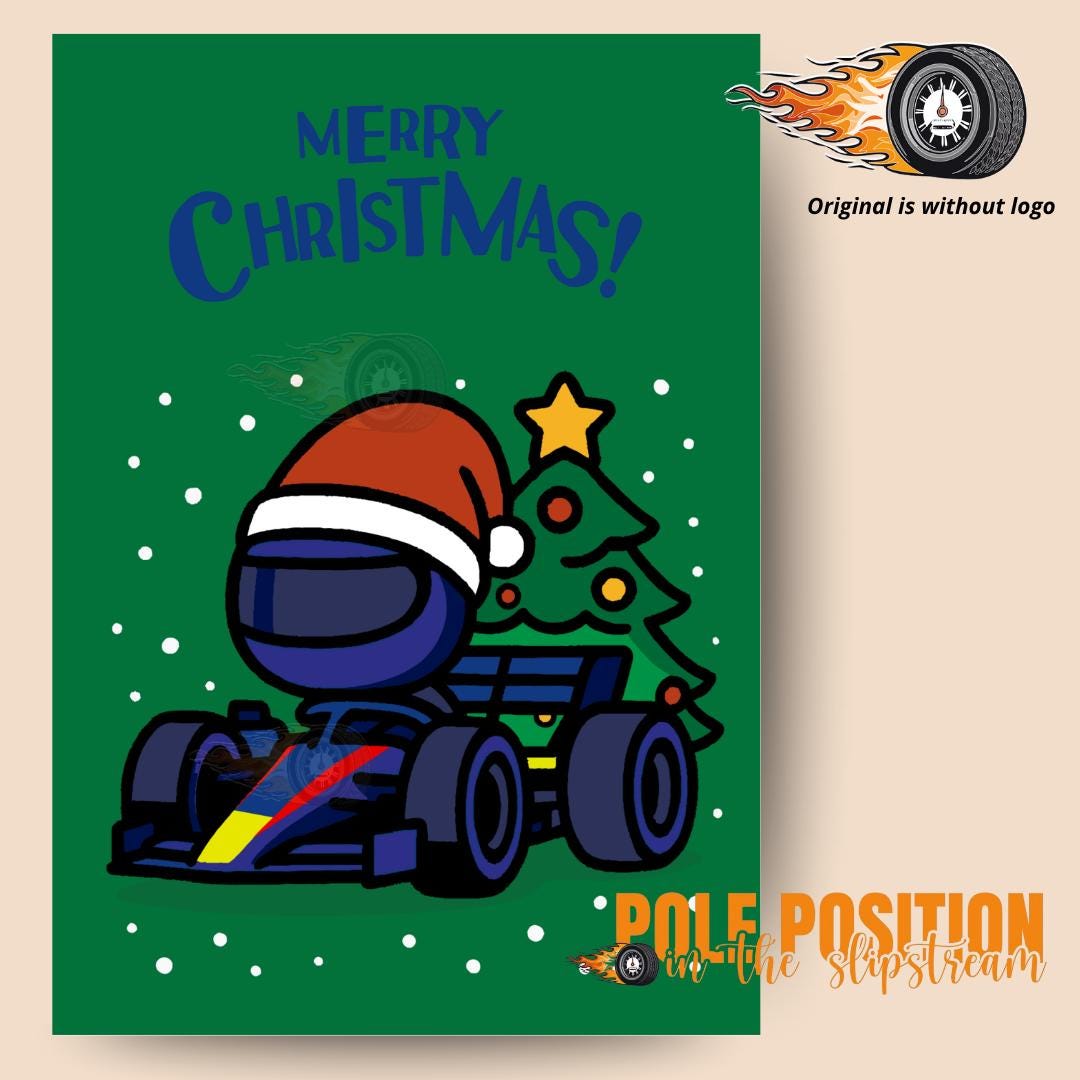 10 Formula 1 Digital Christmas Cards | Team Designs - Etsy