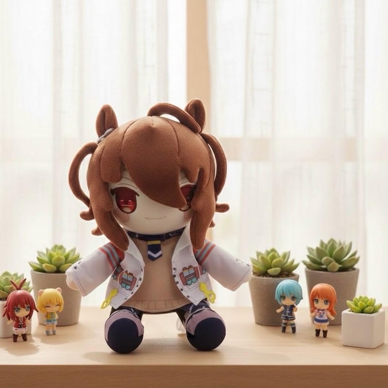 Agnes Tachyon Plush Doll - Uma Musume Inspired Chibi Figure Collectible ...