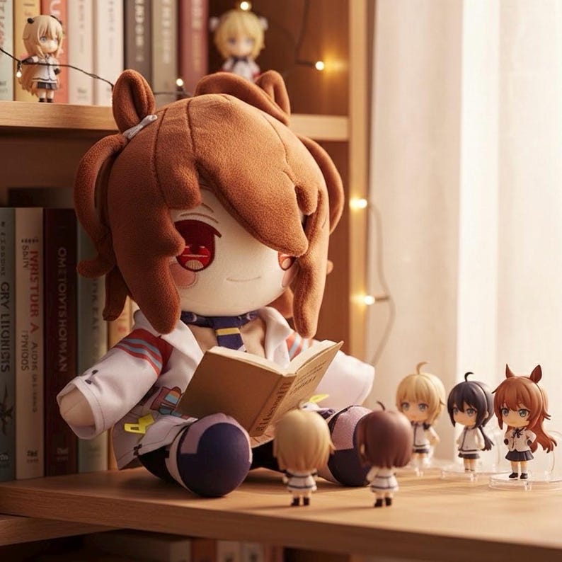 Agnes Tachyon Plush Doll - Uma Musume Inspired Chibi Figure Collectible ...