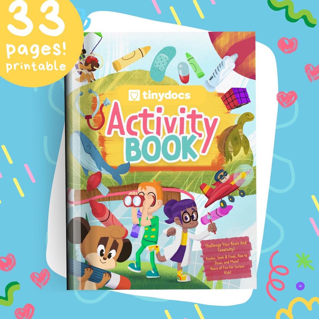 Printable Activity Book for Kids – Fun Learning Worksheets for Ages 4–8 ...