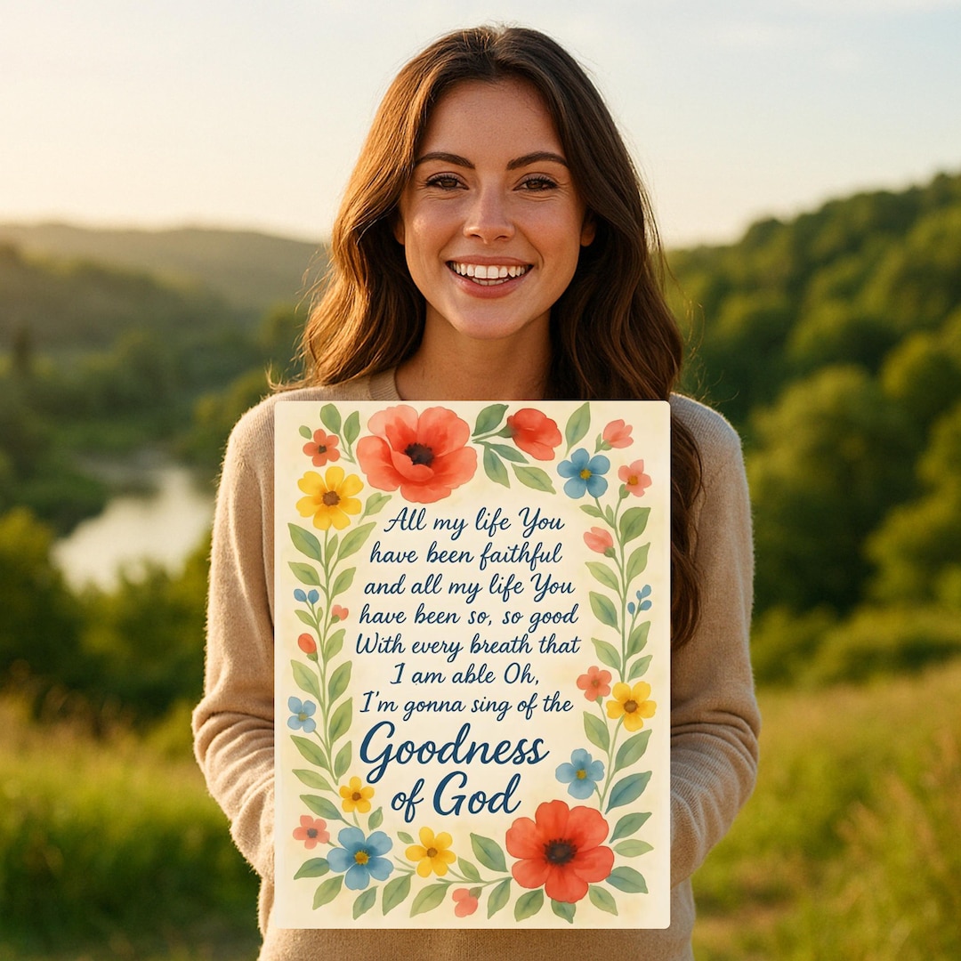 Goodness of God Canvas, Christian Wall Art, Home Decor, Inspirational ...