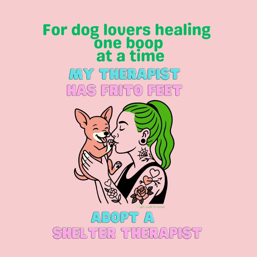 My Therapist Has Frito Feet Sticker – Adopt a Shelter Therapist Sticker ...