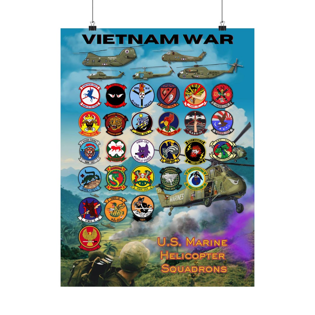 Vietnam War Themed Matte Vertical Posters, Military Decor, Veteran Gift ...