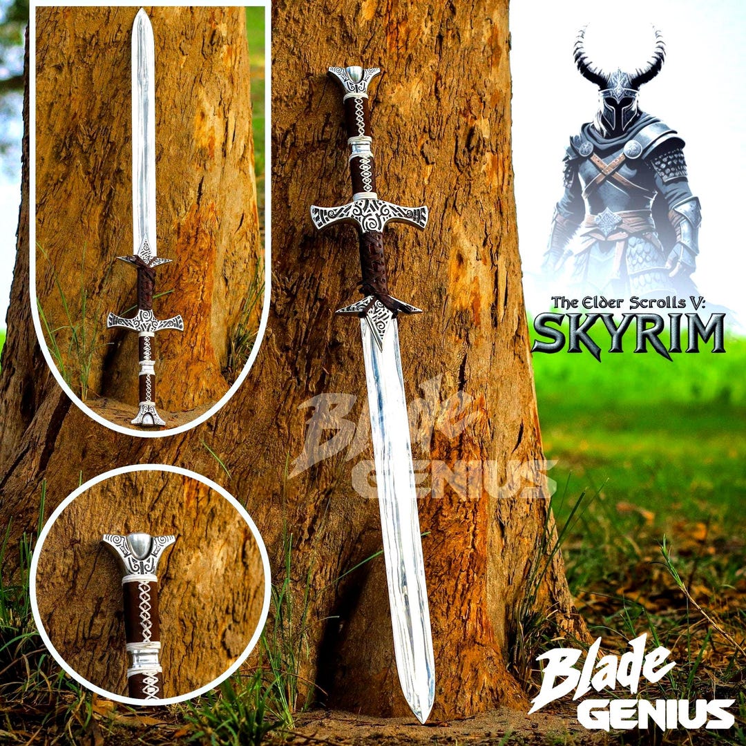 Hand-forged Skyrim Sword Replica: Elder Scrolls Collectible With ...