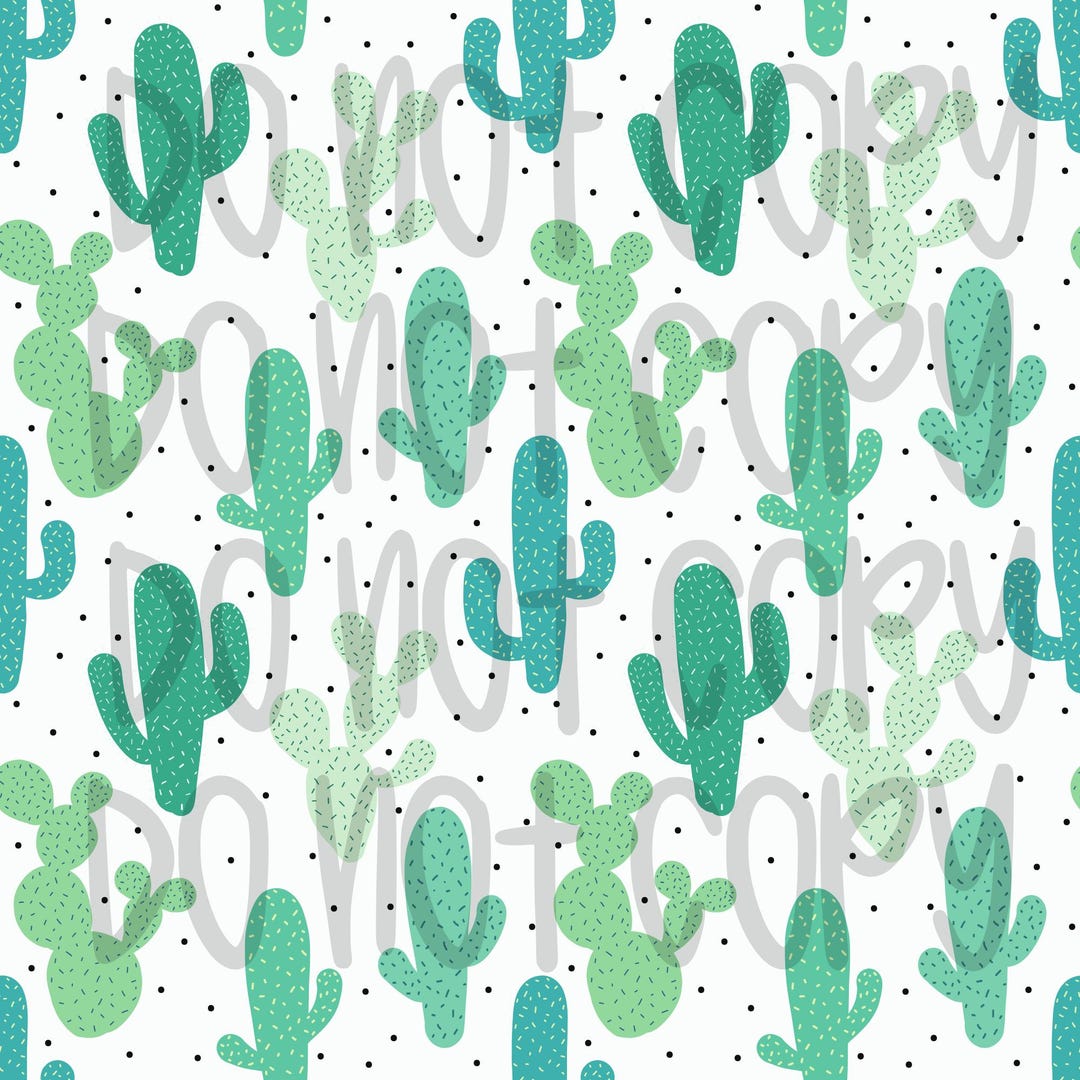 Cactus,western,desert, Digital File, Seamless, Fabric, - Etsy