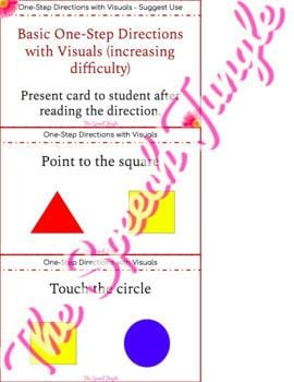 Following Directions: One & Two Step Direction Cards - Etsy