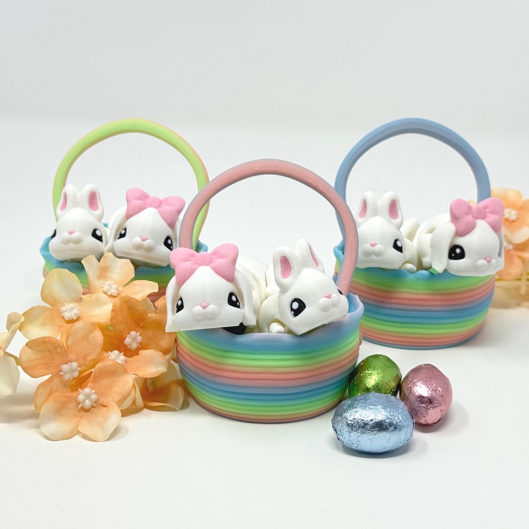 Easter Bunny Pair Gift Set | Candy Free Classroom Gifts | Spring Decor ...