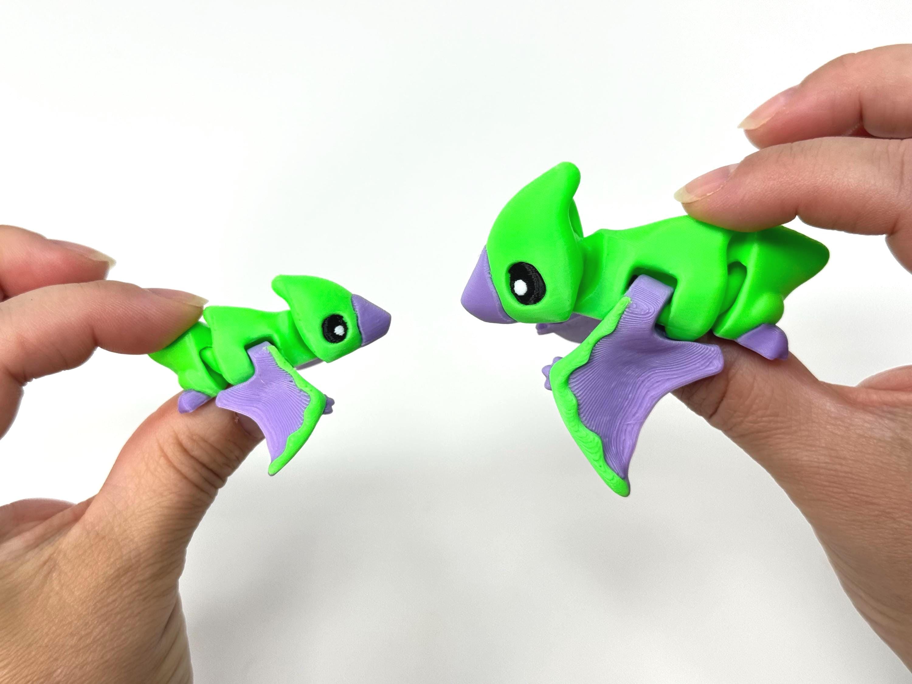 Pterodactyl Dinosaur Toy | 3D Printed Articulated Dino | Optional Egg ...