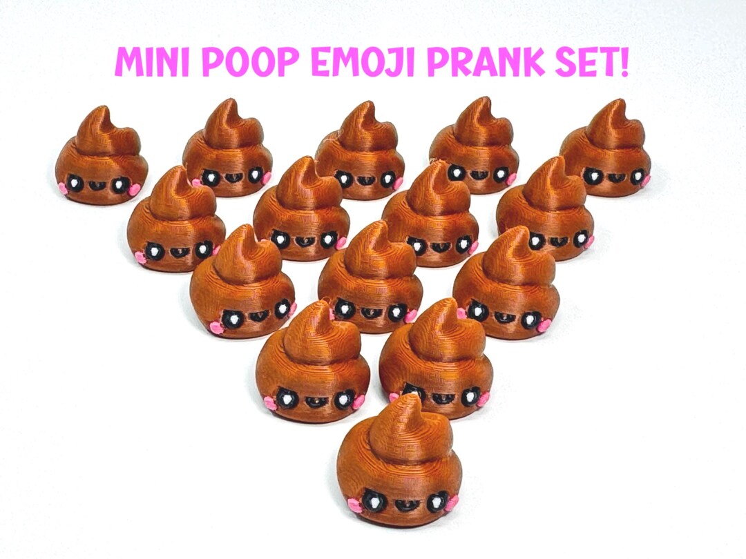 Mini Poop Emoji Prank Toys – Bulk Set of 25+ | Funny Hide & Seek Gag ...