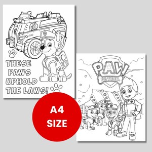 Paw Patrol Coloring Pages – 32 Printable Puppy Adventures (PDF) - Etsy