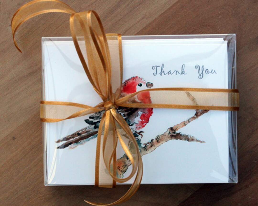 Bird Cards Set, Thank You Cards, Custom Notecards, Bird Notecards, Gift ...