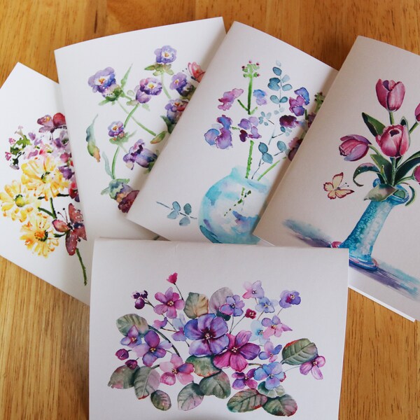 Watercolor Notecards - Etsy