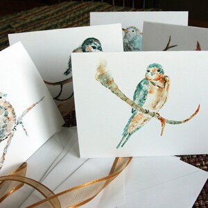 Boxed Cards, Watercolor Cards, Notecard Set, Watercolor Birds, Thank ...