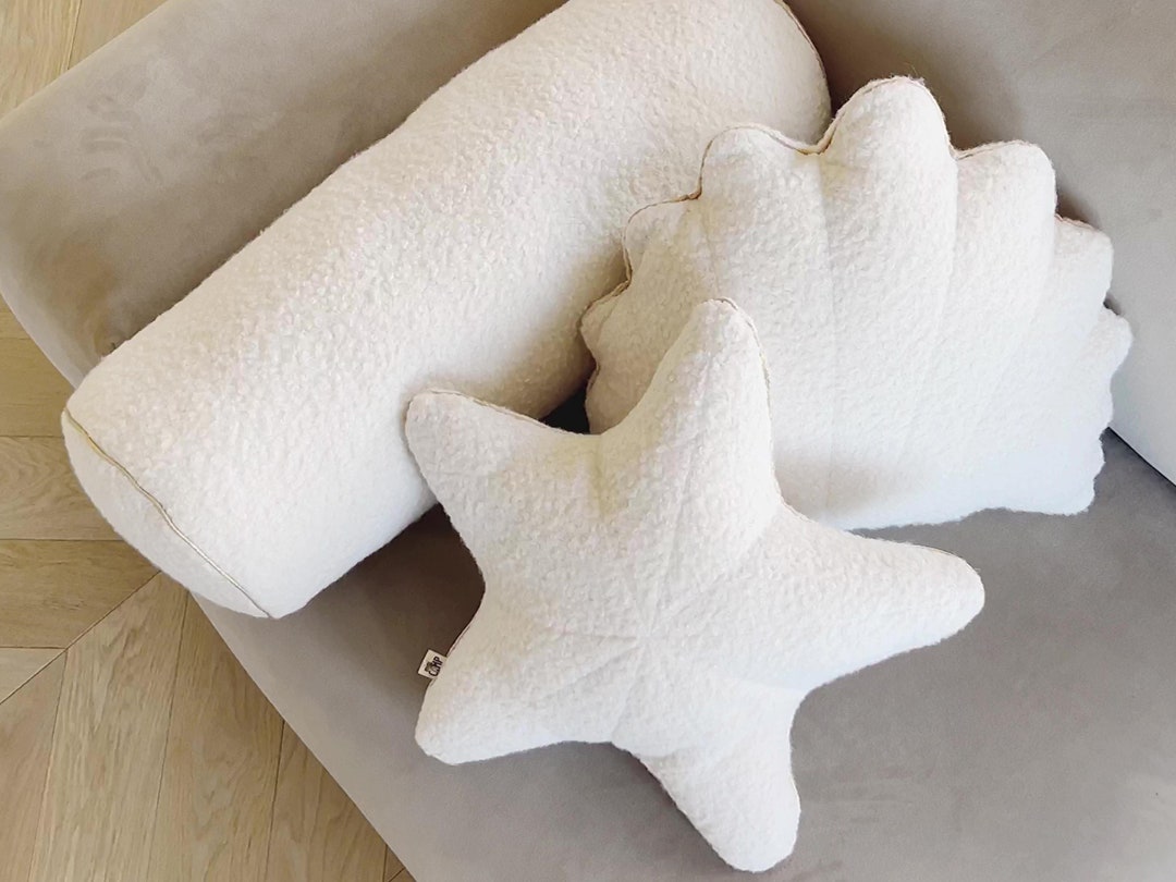 Seashell Pillows, Ocean Pillows, Starfish Throw Pillows, Under the Sea ...