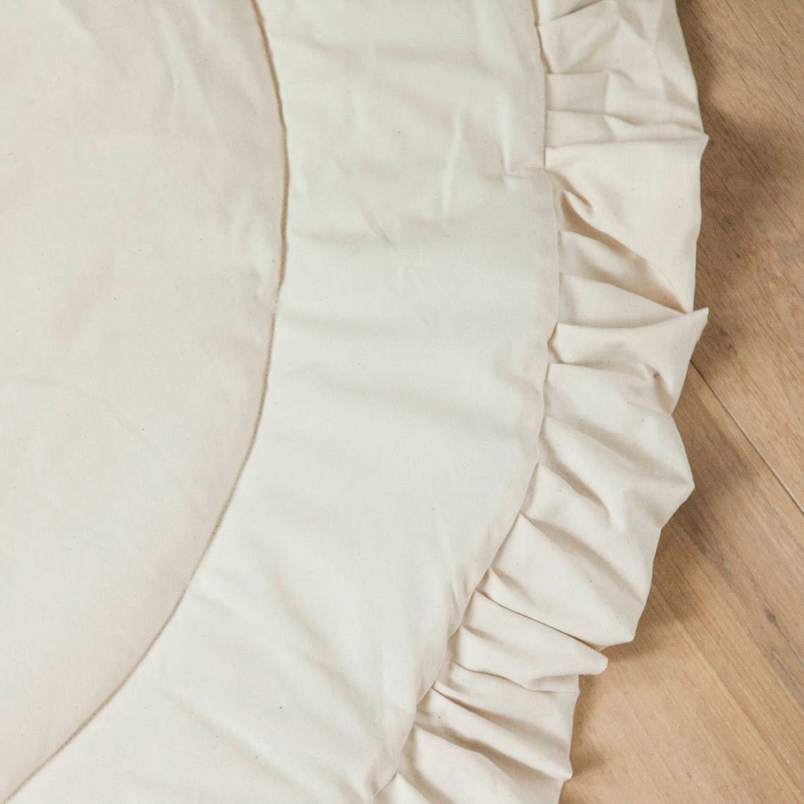 Round Baby Play Mat, Baby Floor Mat, Ruffle Decor Mat, Teepee Floor ...