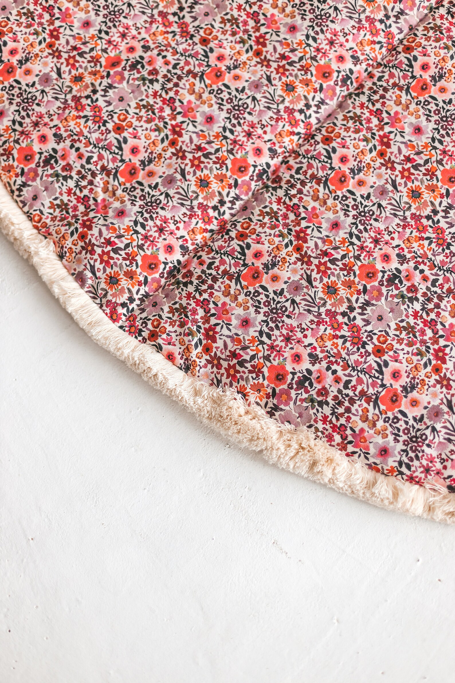 Floral Playmat for Kids Room Baby Activity Mat in Marsala | Etsy