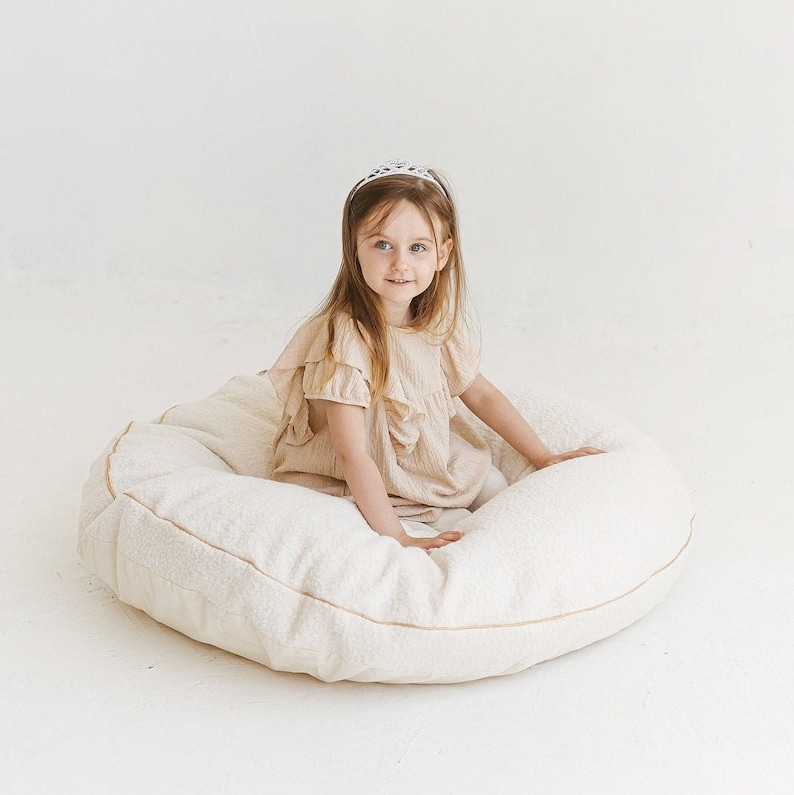 Pouf Reading Nook Round Floor Cushion Gifts for Kids, Perfect Floor ...