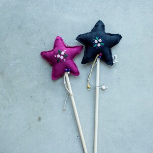Embroidered Princess Star Wands: Magic Fairy Wands for Your | Etsy