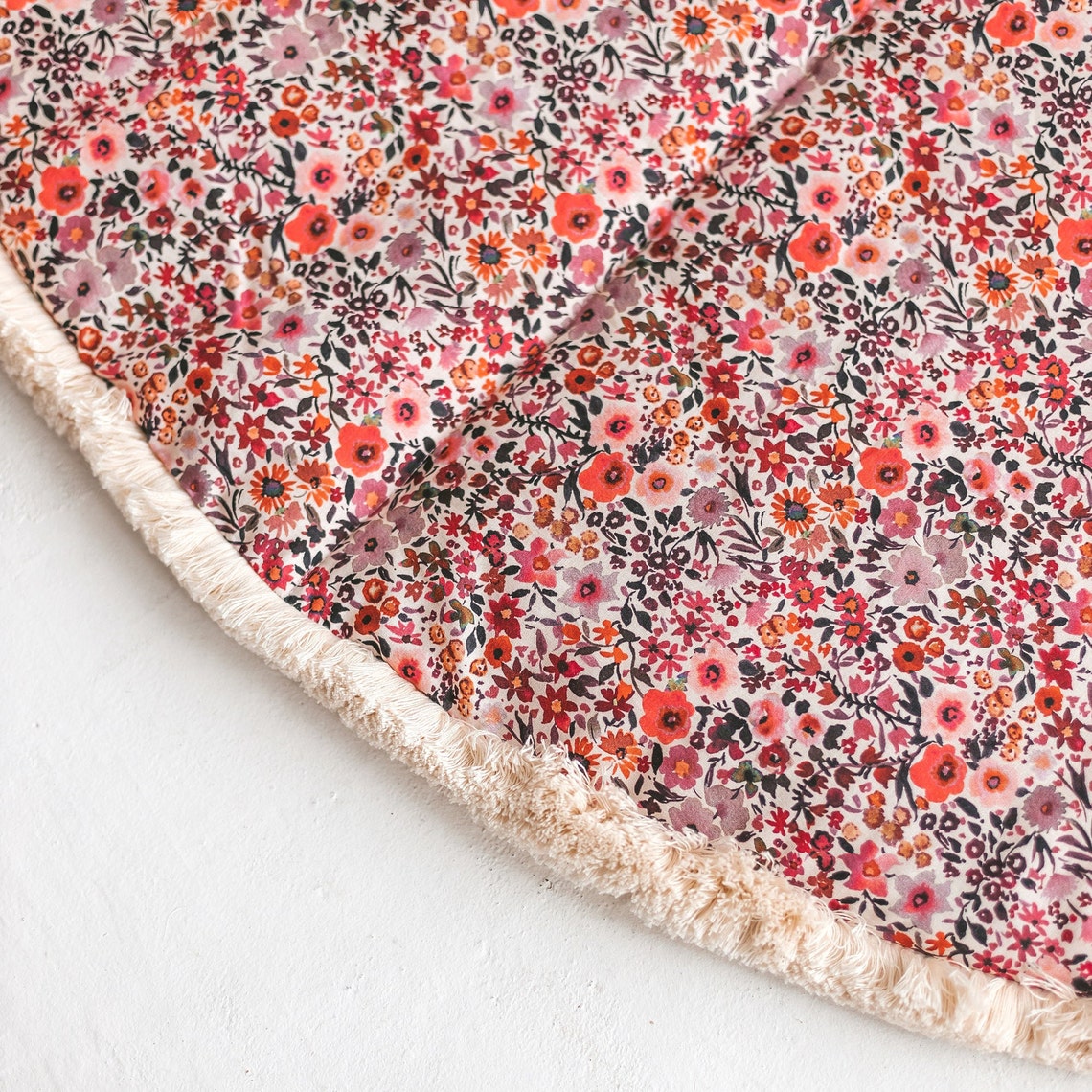 Floral Playmat for Kids Room Baby Activity Mat in Marsala - Etsy