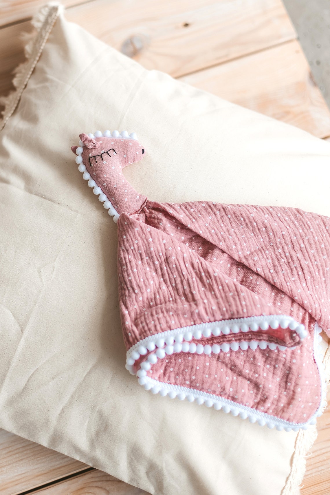 Baby Girl Security Blanket: Pink Cuddly Cloth New Born Gift - Etsy