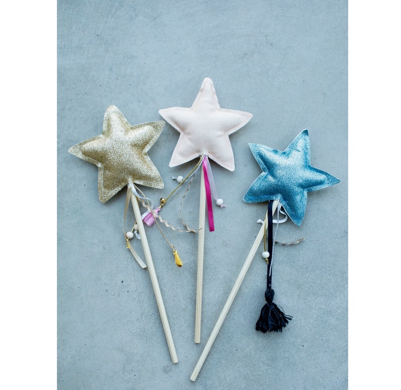 Embroidered Princess Star Wands: Magic Fairy Wands for Your - Etsy