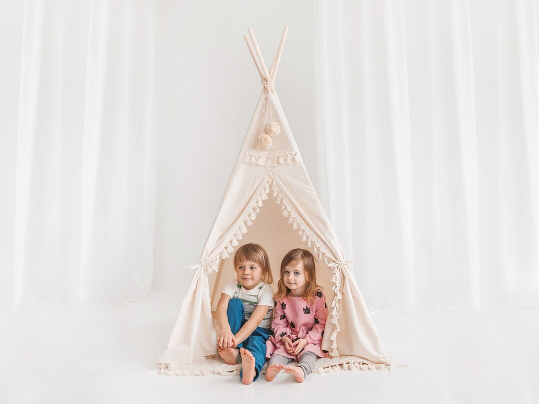 Teepees for Kids ~ Toddler Teepee Tent ~ Boho Tipi Tent for Playroom ...