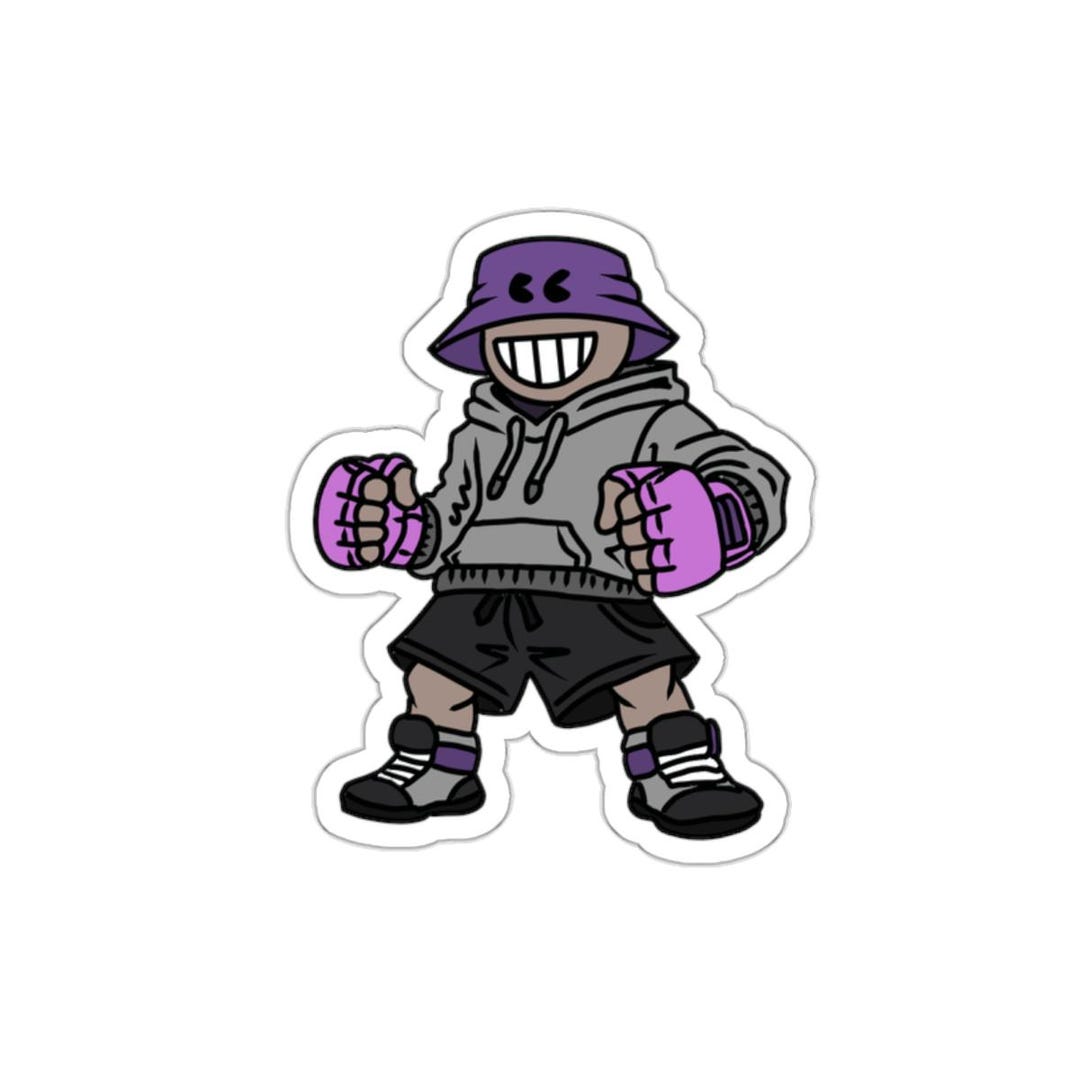 Retro MMA Fighter Stickers, 90s Cartoon Die-cut Sticker, Nostalgia ...