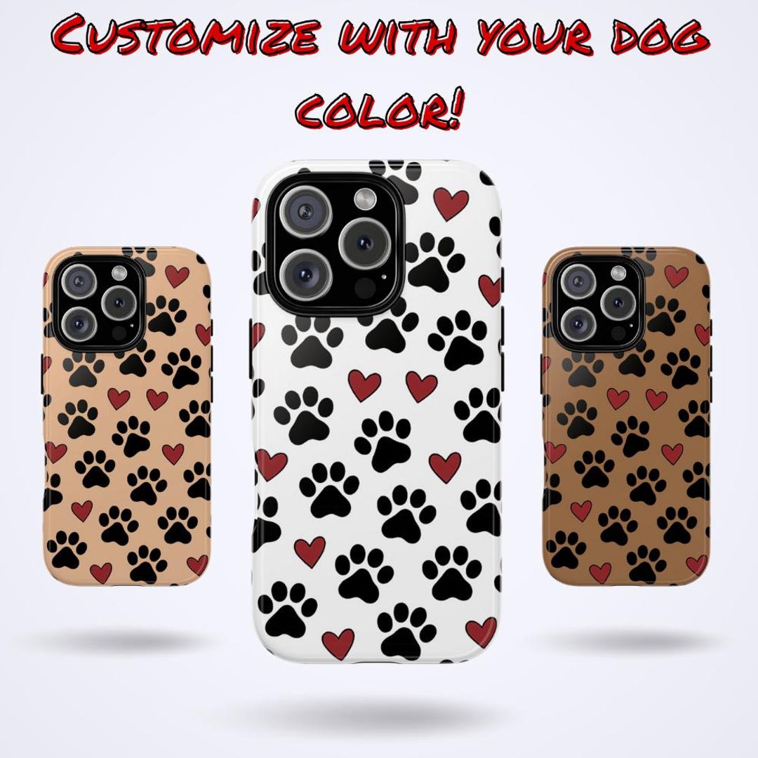 Cute Dog Paw Print With Customizable Paws and Colors! Send Your Dog and ...