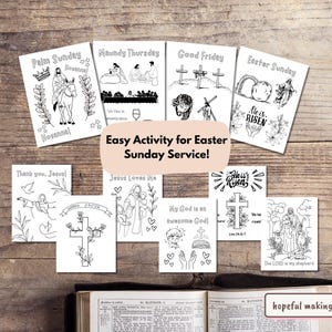 10 Page Christian Easter Coloring Bundle! | Digital Print Download ...