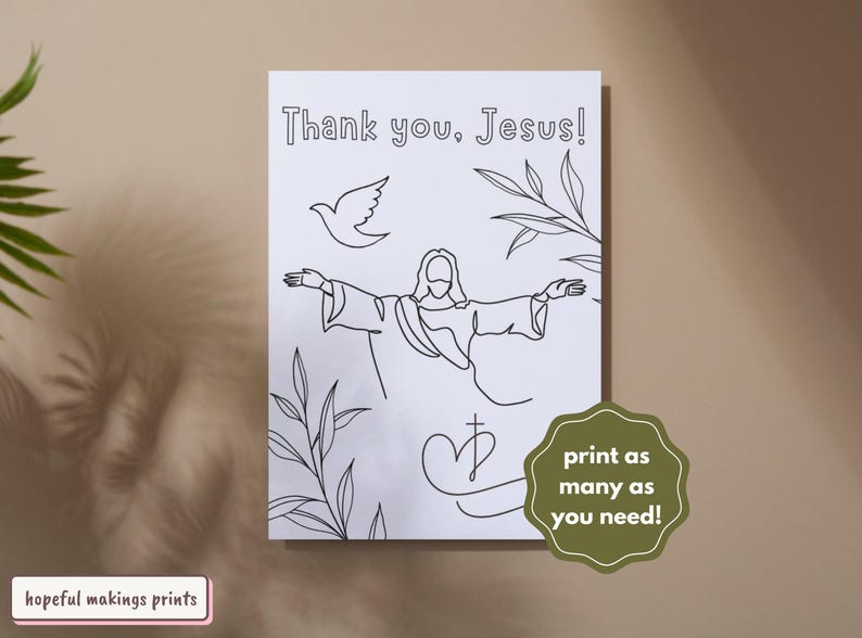 10 Page Christian Easter Coloring Bundle! | Digital Print Download ...