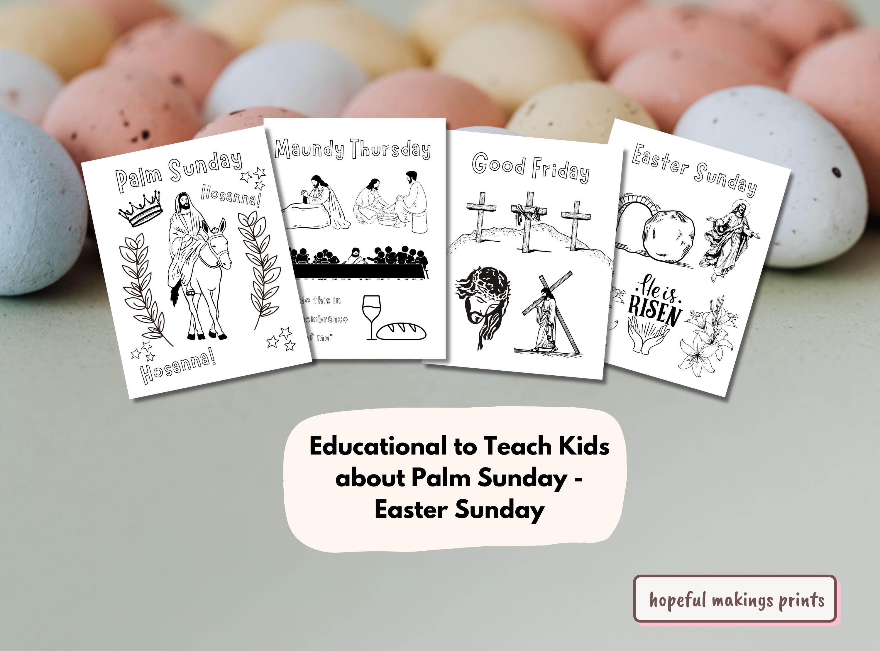 10 Page Christian Easter Coloring Bundle! | Digital Print Download ...