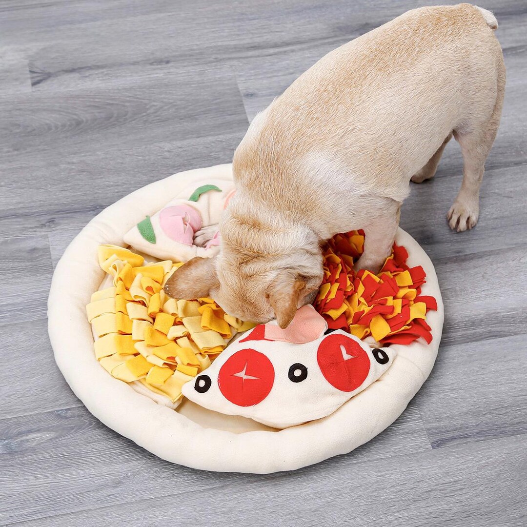 Pizza Snuffle Mat for Dogs and Cats: Interactive Foraging Feeding Mat ...