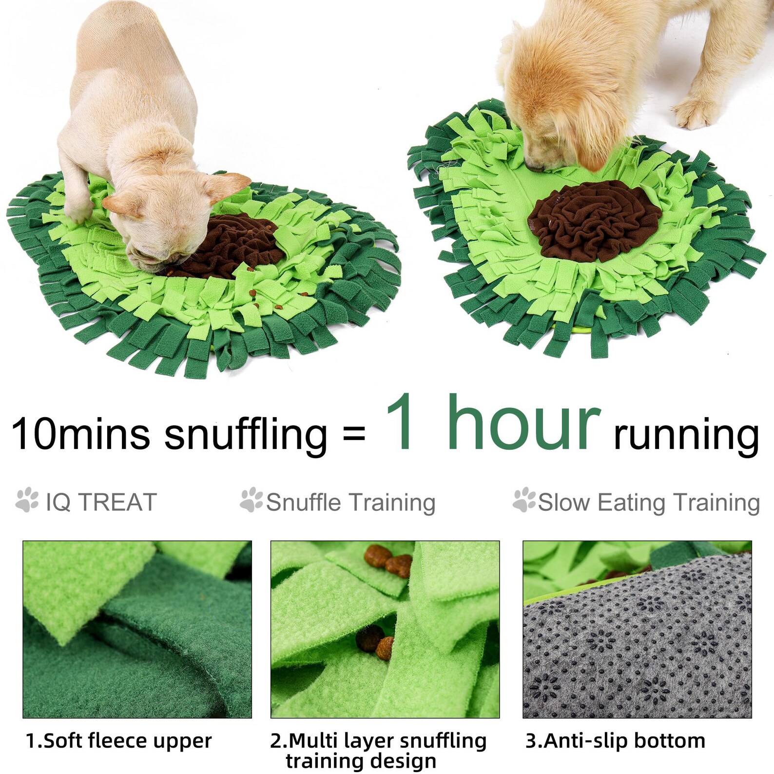 Avocado Snuffle Mat for Dogs and Cats - Interactive Foraging & Feeding ...