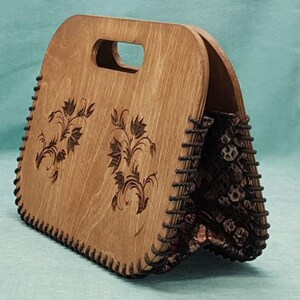Laser Cut Wooden Handbag Template: DIY Purse Pattern (3mm Plywood ...