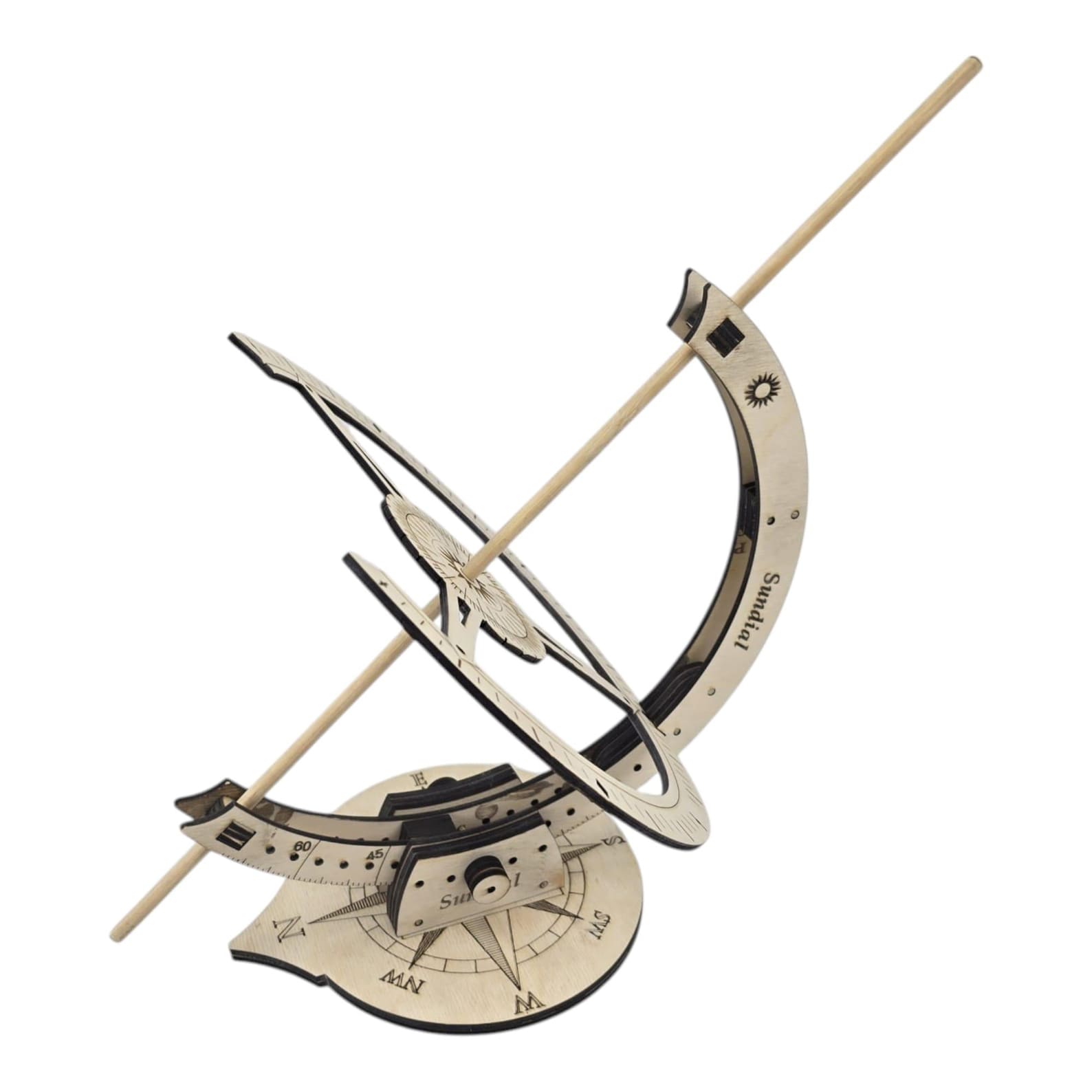 Digital Sundial Laser Cut Svg Dxf Cdr Ai – 3mm Plywood & Acrylic Clock ...