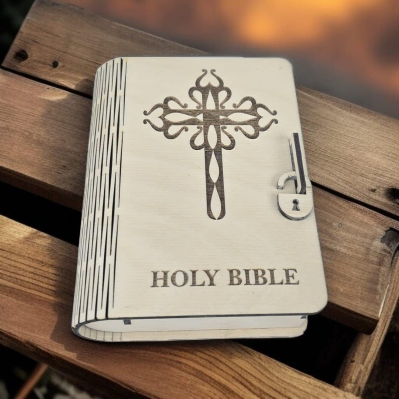 Holy Bible Laser Cut Box 3mm Plywood , Cdr, Dxf, Ai, Svg File Formats ...