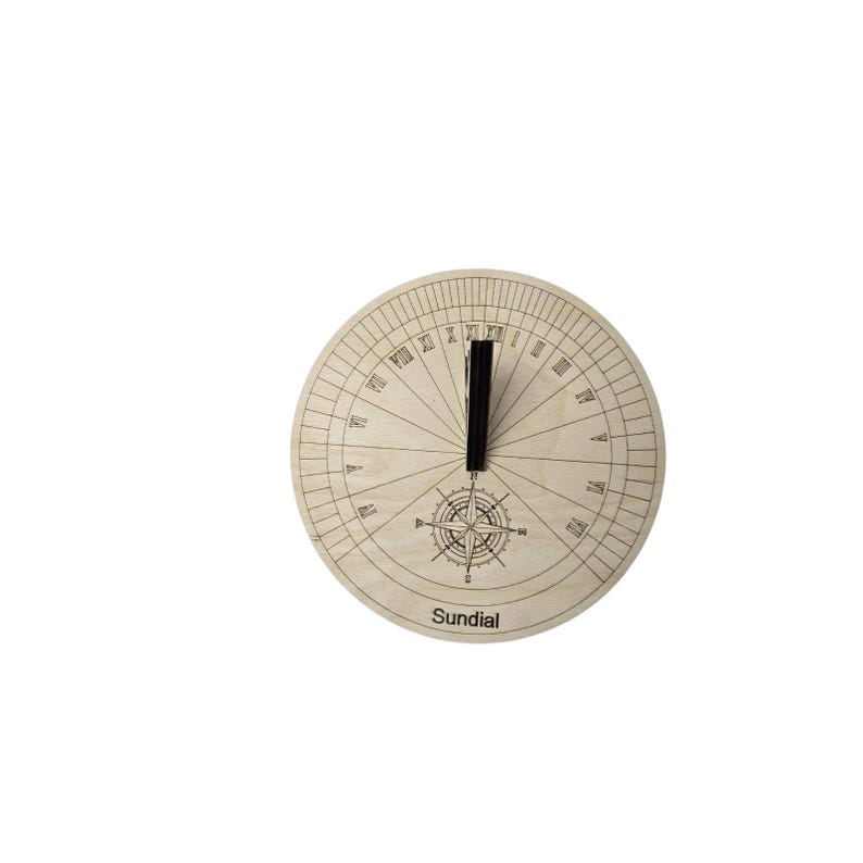 Sundial SVG Laser Cut File: Wooden Compass Clock (digital Download) - Etsy