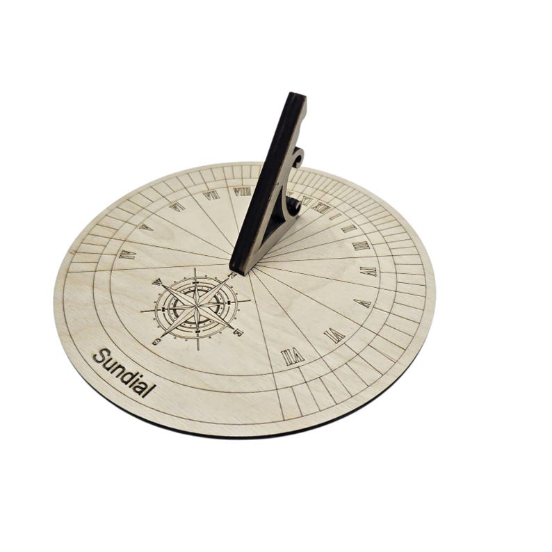 Sundial SVG Laser Cut File: Wooden Compass Clock (digital Download) - Etsy