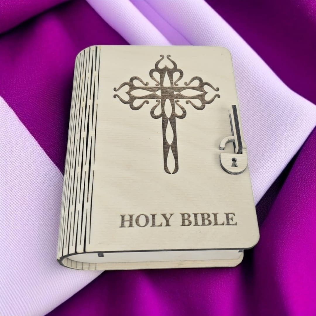 Holy Bible Laser Cut Box 3mm Plywood , Cdr, Dxf, Ai, Svg File Formats ...