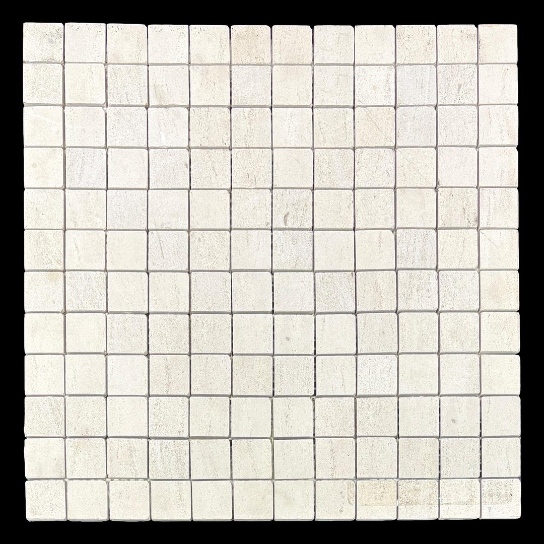 Moca Crème Limestone Honed 1" X 1" Mosaic - Etsy