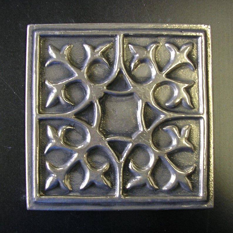 Pewter Metal Coat Gothic Decorative Tile - Etsy