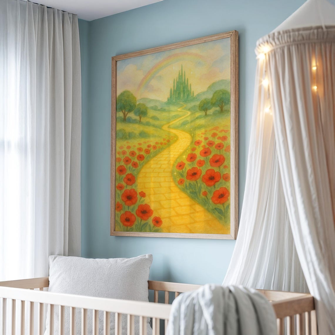 Wizard of Oz Nursery Wall Art – 2 Printable Prints | Yellow Brick Road ...