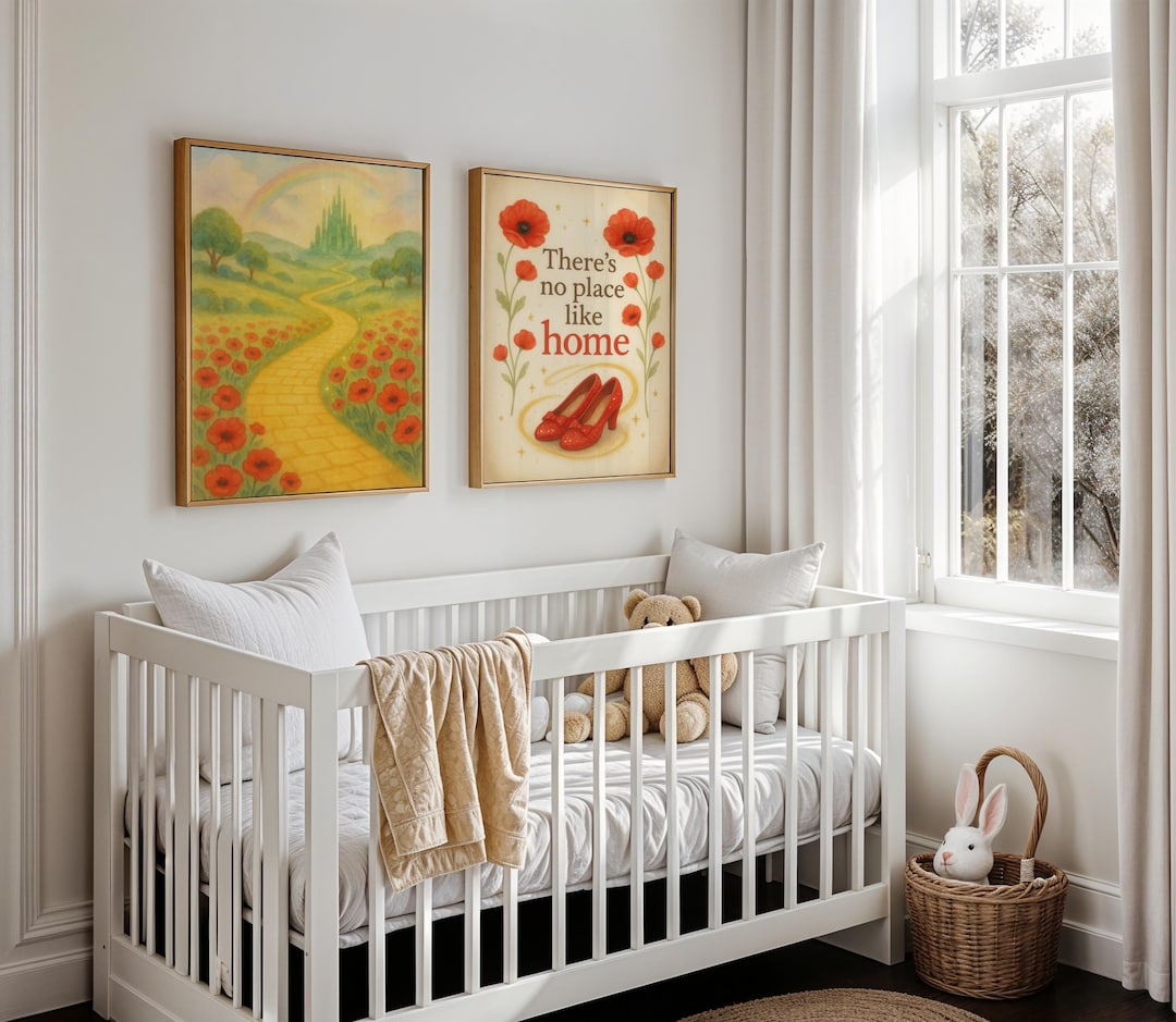 Wizard of Oz Nursery Wall Art – 2 Printable Prints | Yellow Brick Road ...