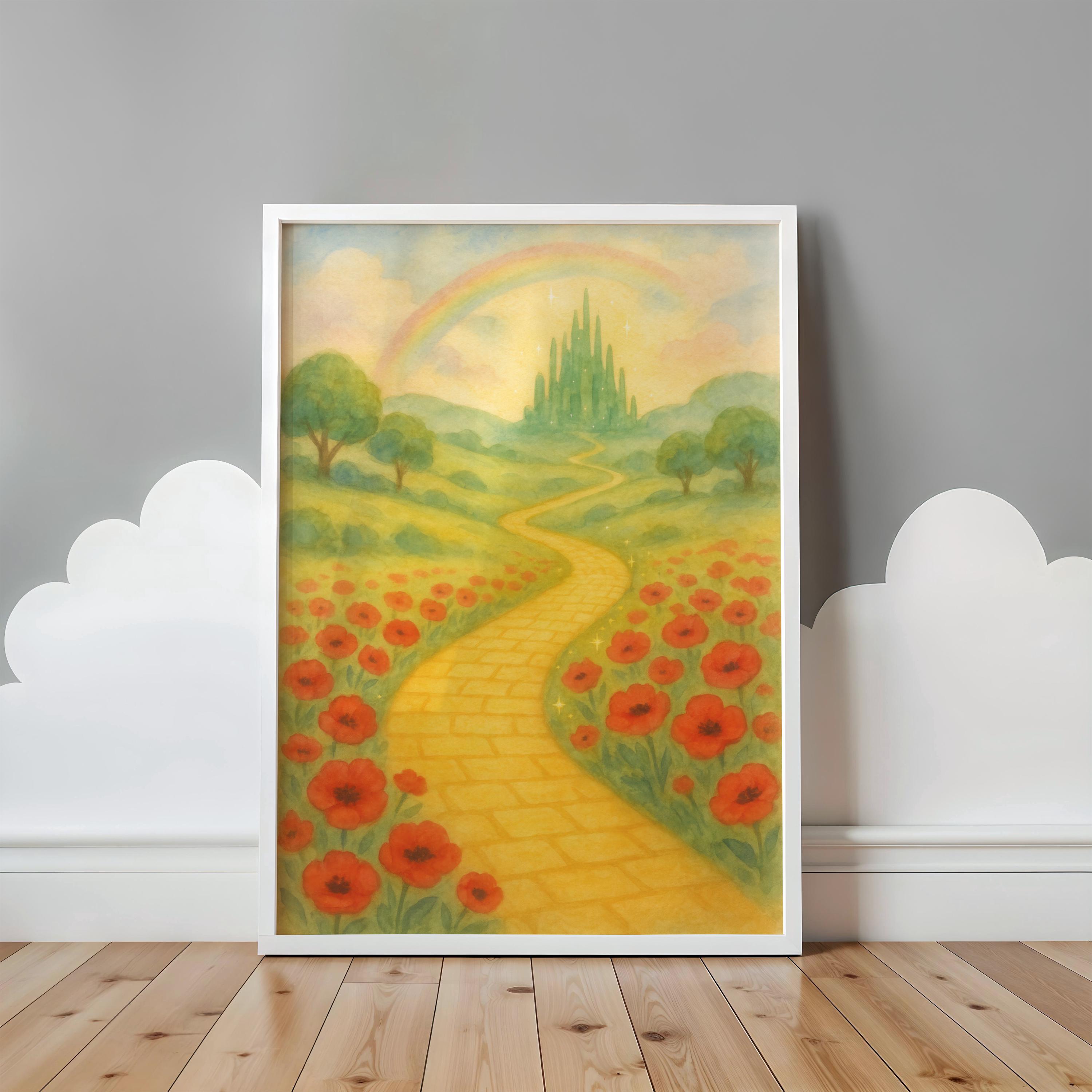 Wizard of Oz Nursery Wall Art – 2 Printable Prints | Yellow Brick Road ...
