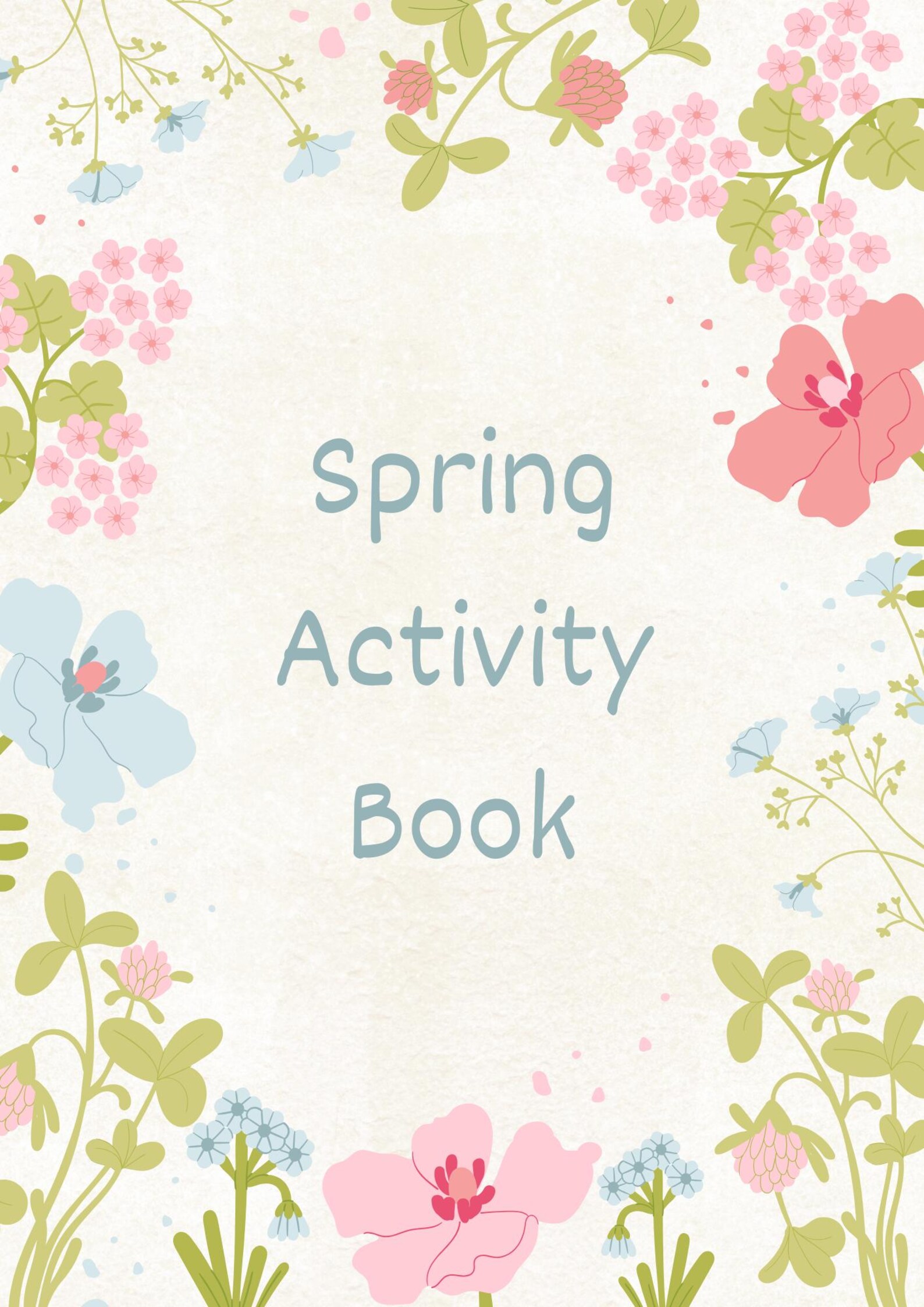 Spring Activity Book| Coloring Book for Kids| Spring Theme| Activity ...