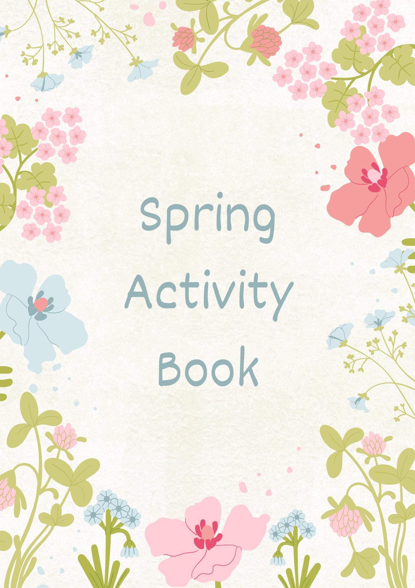 Spring Activity Book| Coloring Book for Kids| Spring Theme| Activity ...